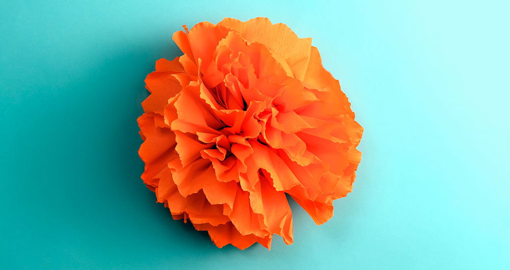 Como hacer flores de Cempasúchil de papel | Sodimac.com.mx