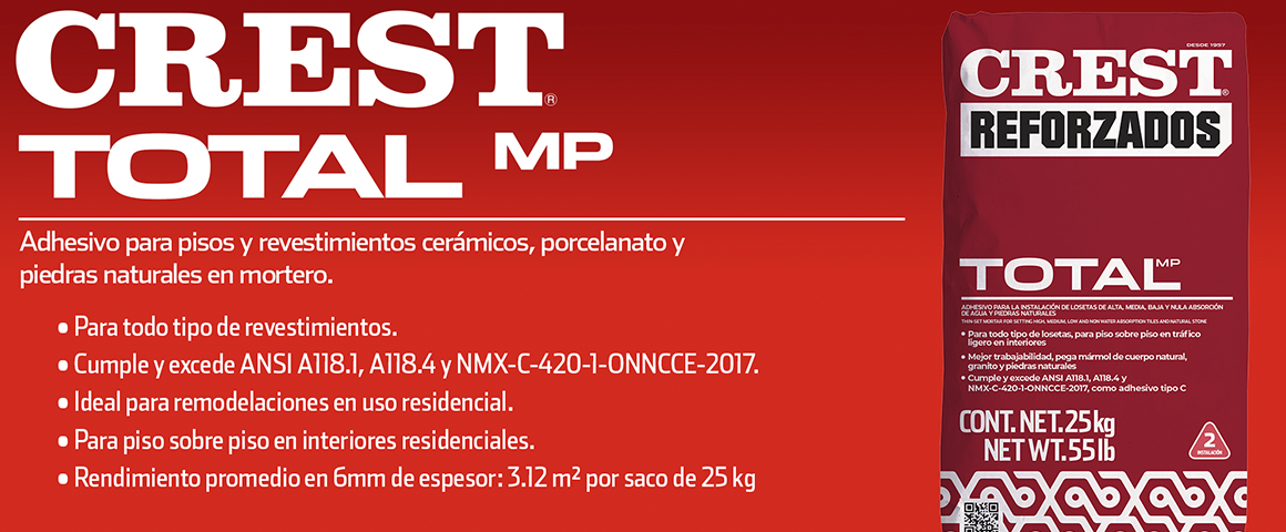 Adhesivo Crest Total 25Kg - Sodimac.com.mx