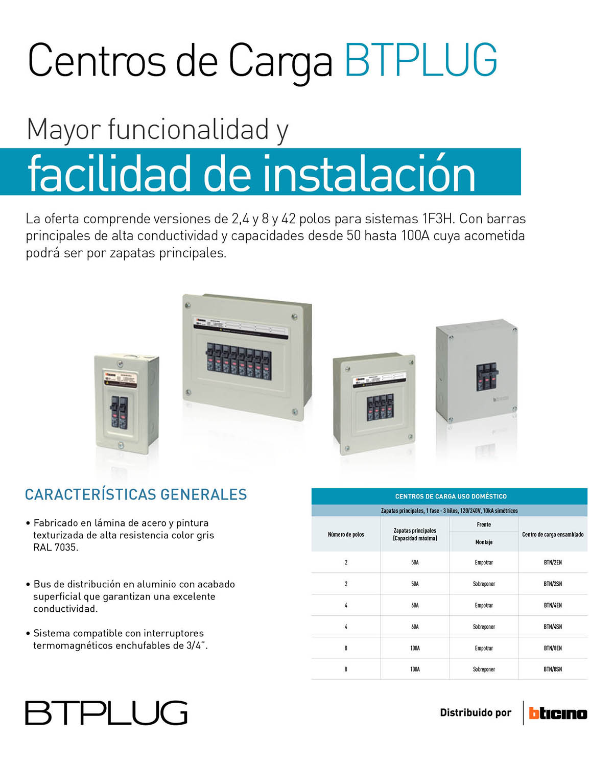 Centro de Carga 2 Polos 120/240 V 50 A - Sodimac.com.mx
