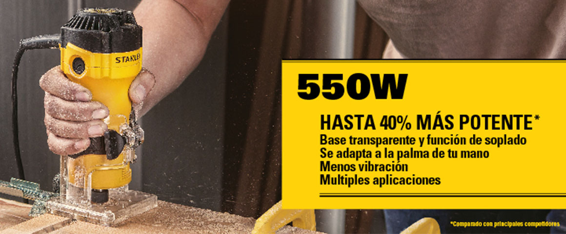 Router de Laminado 550w Stanley st55-b3 - Sodimac.com.mx